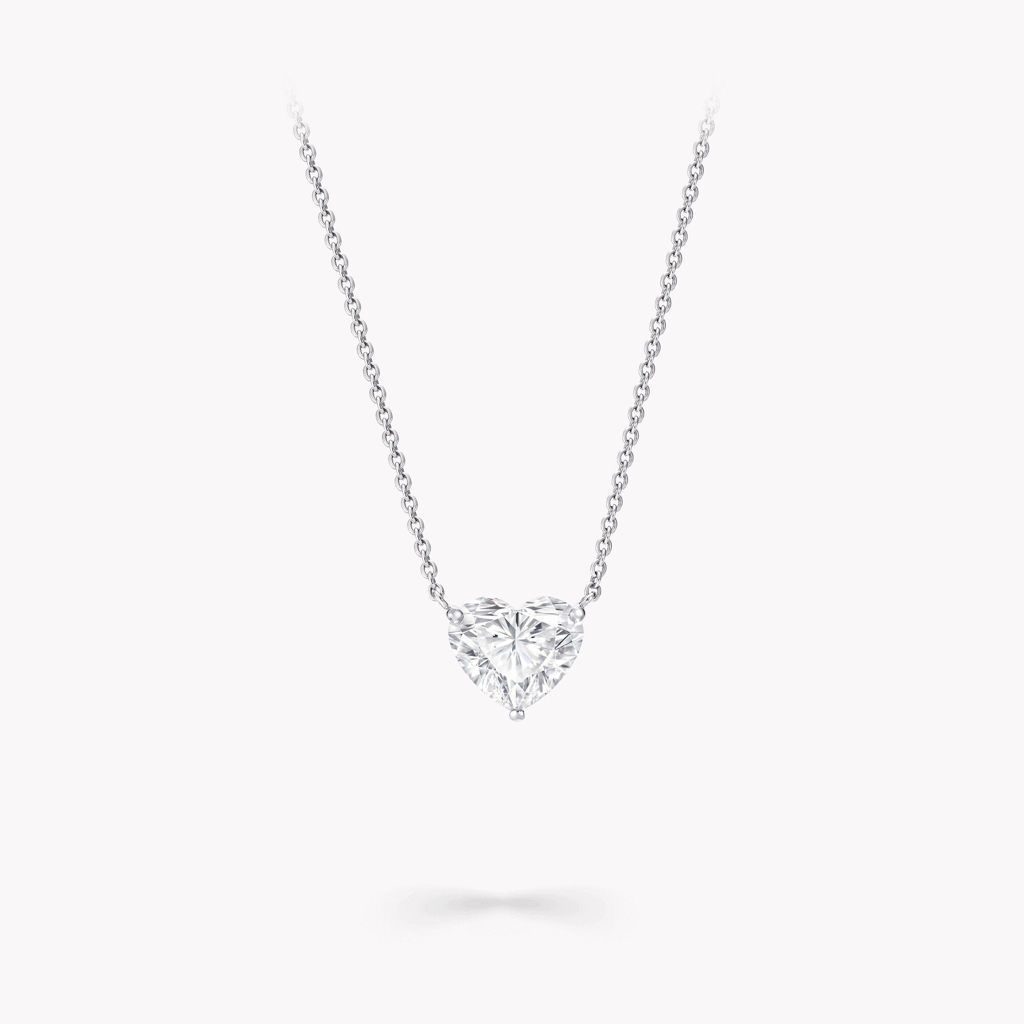 Heart Shape Diamond Pendant, Platinum - Graff