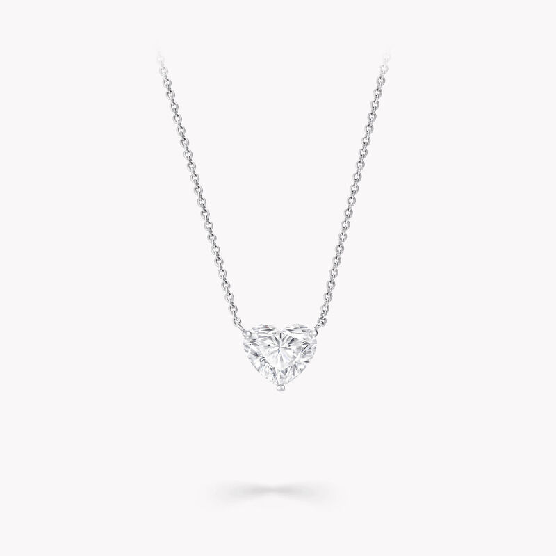 Heart Shape Diamond Pendant, Platinum - Graff