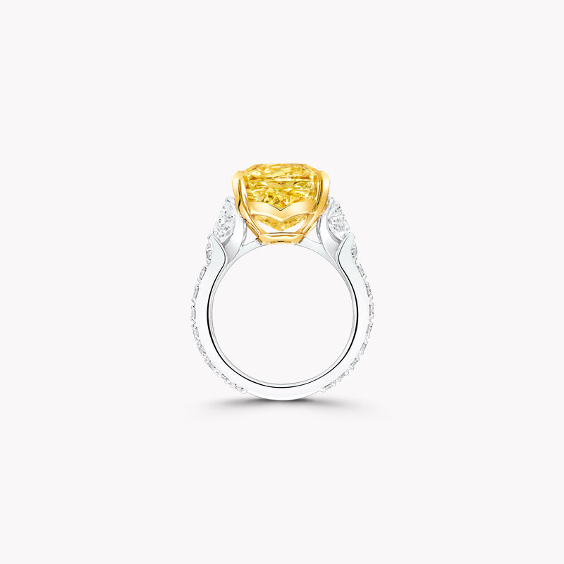 Radiant Cut Yellow Diamond Ring, - Graff