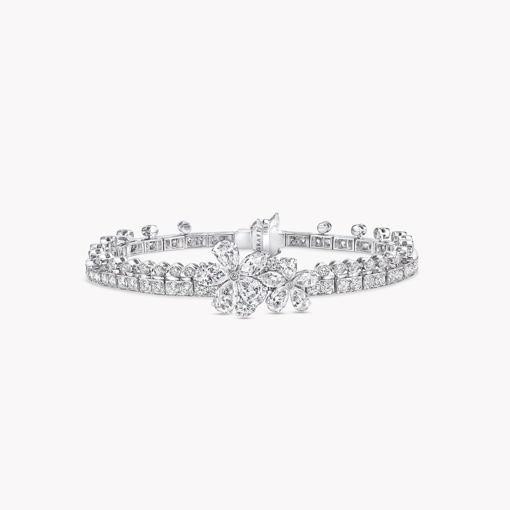 Carissa Diamond Bracelet, White Gold - Graff