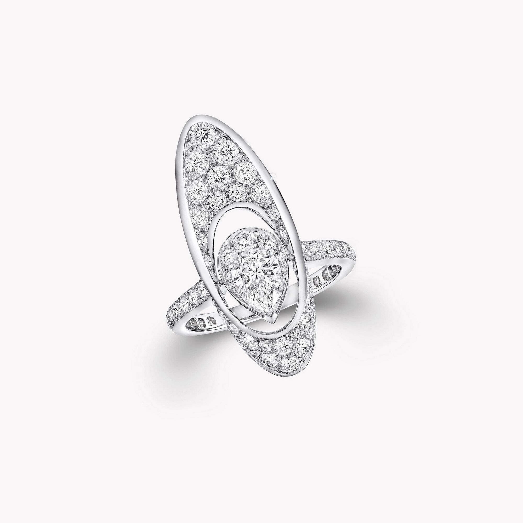Graff Gateway Pear Shape Diamond Ring, White Gold - Graff