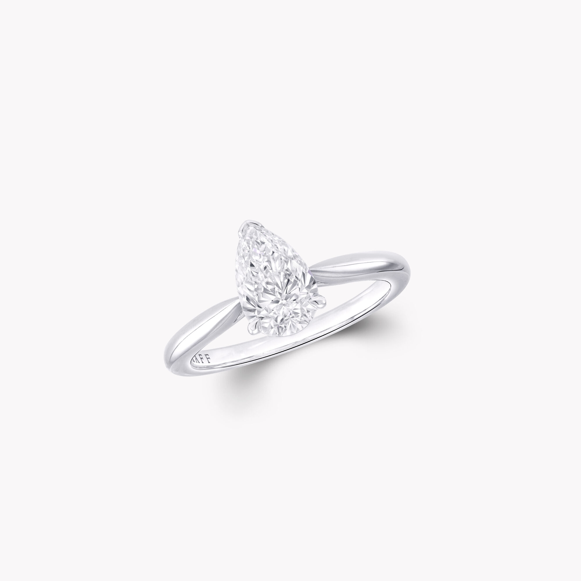 Paragon Pear Shape Diamond Engagement Ring, Platinum - Graff