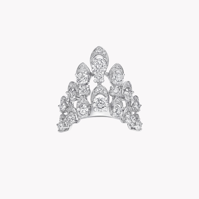 Graff Gateway Double Row Diamond Ring, White Gold - Graff