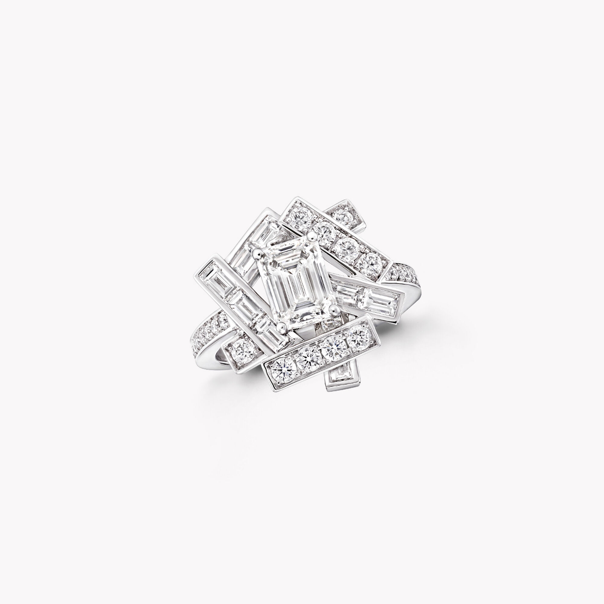 Threads Diamond Ring, White Gold - Graff