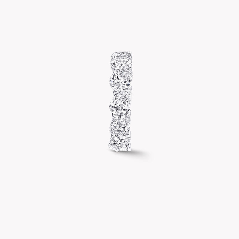 Claw Set Pear Shape Diamond Eternity Ring, platinum, 0.70 carat - Graff