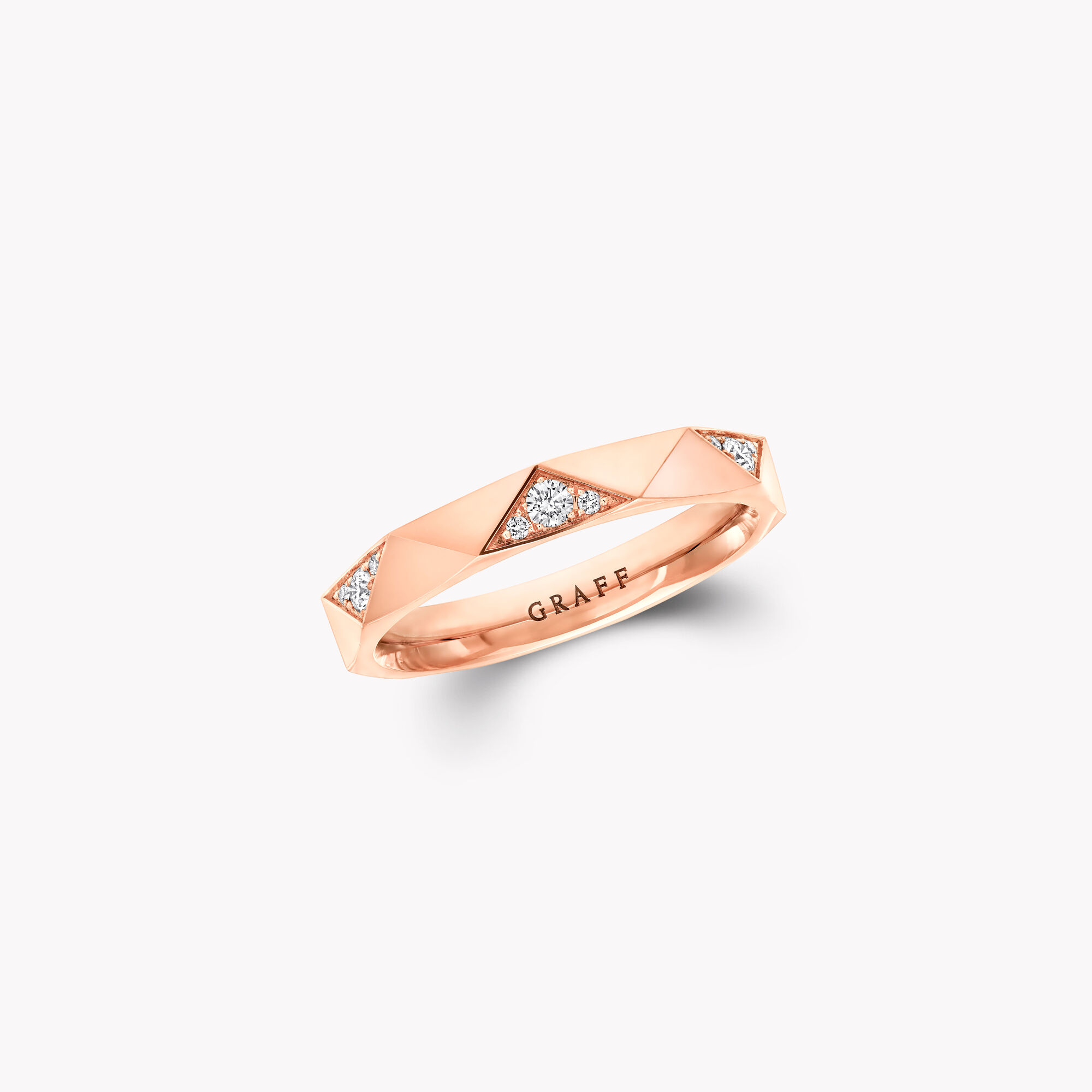 Laurence Graff Signature Faceted Diamond Wedding Band, - Graff