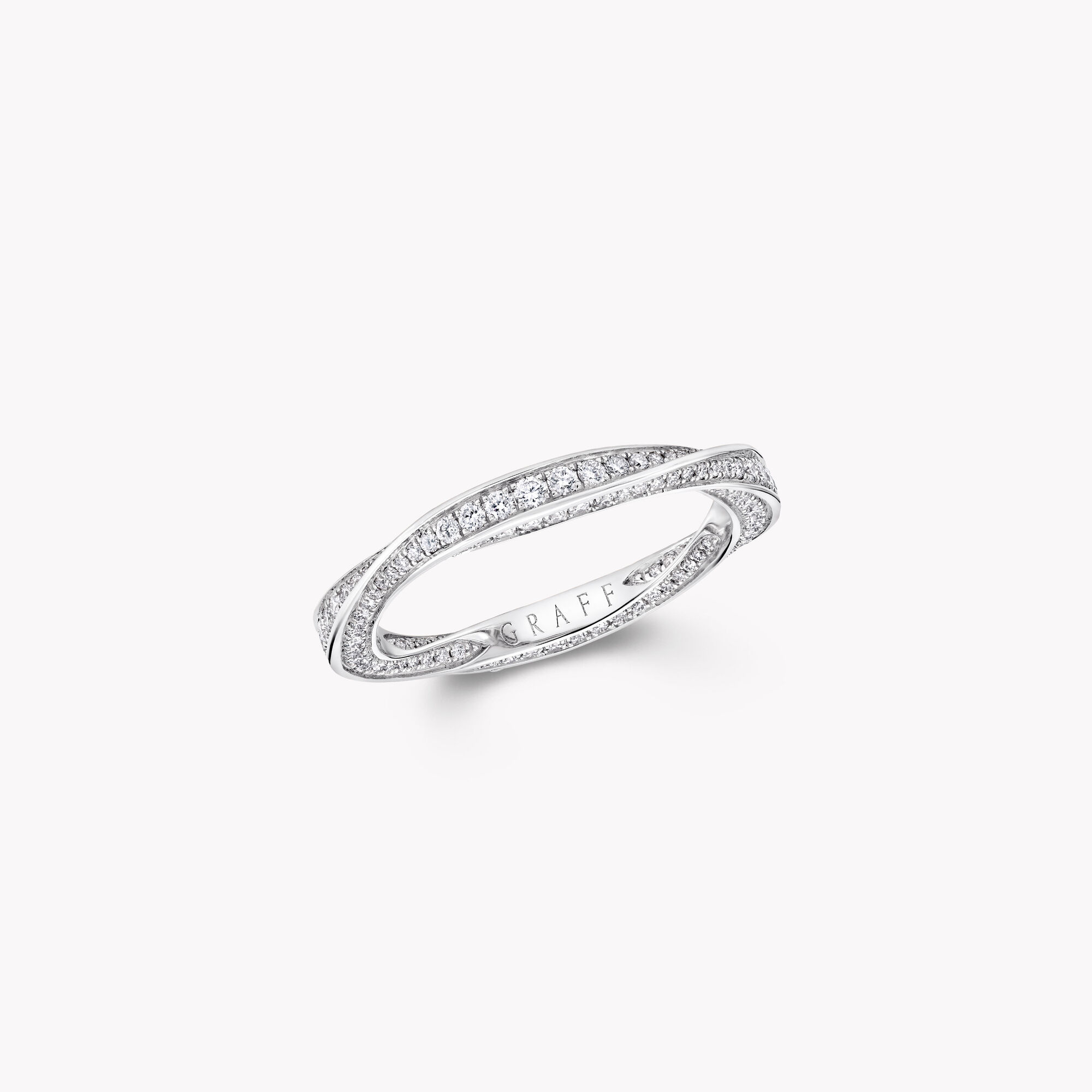 Spiral Pavé Diamond Band, | Graff