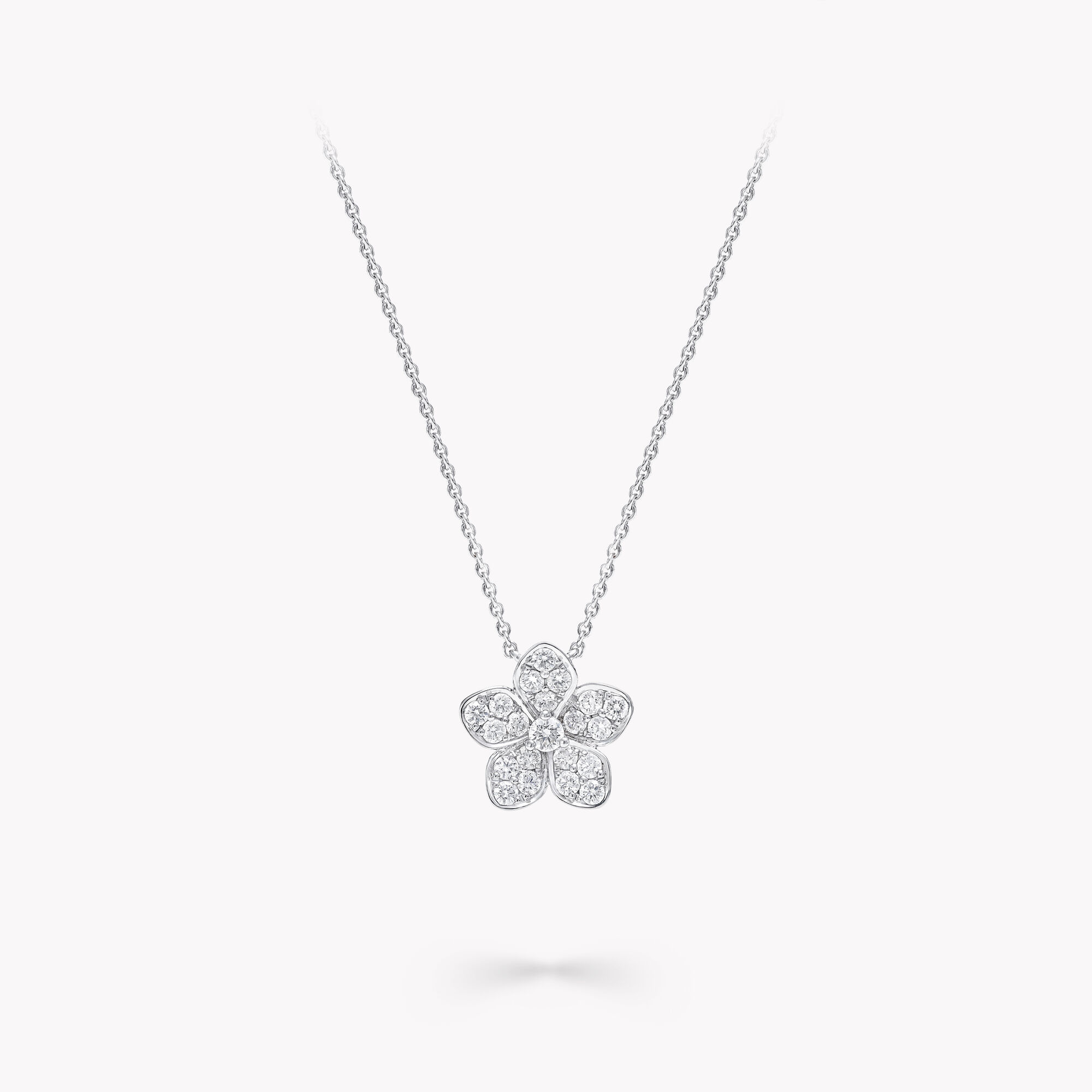 Wild Flower Pavé Diamond Pendant, - Graff