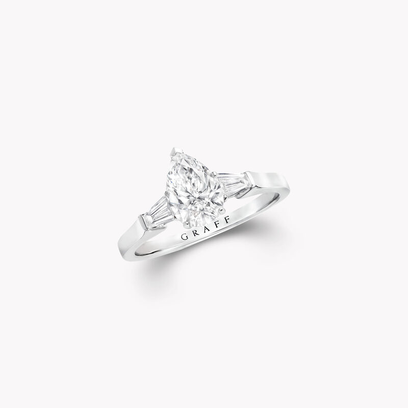 Promise Pear Shape Diamond Engagement Ring, Platinum - Graff