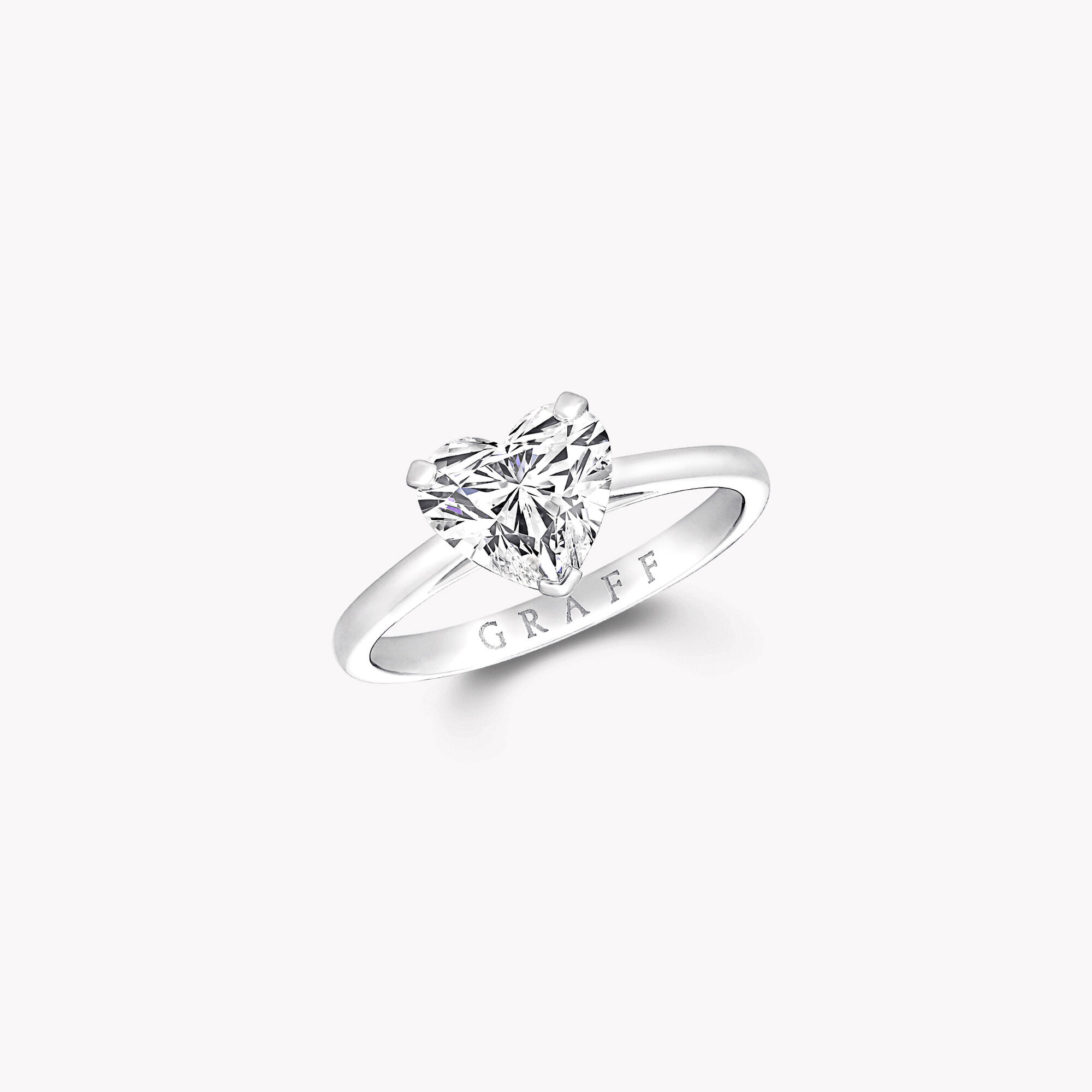Paragon Heart Shape Diamond Engagement Ring, Platinum - Graff