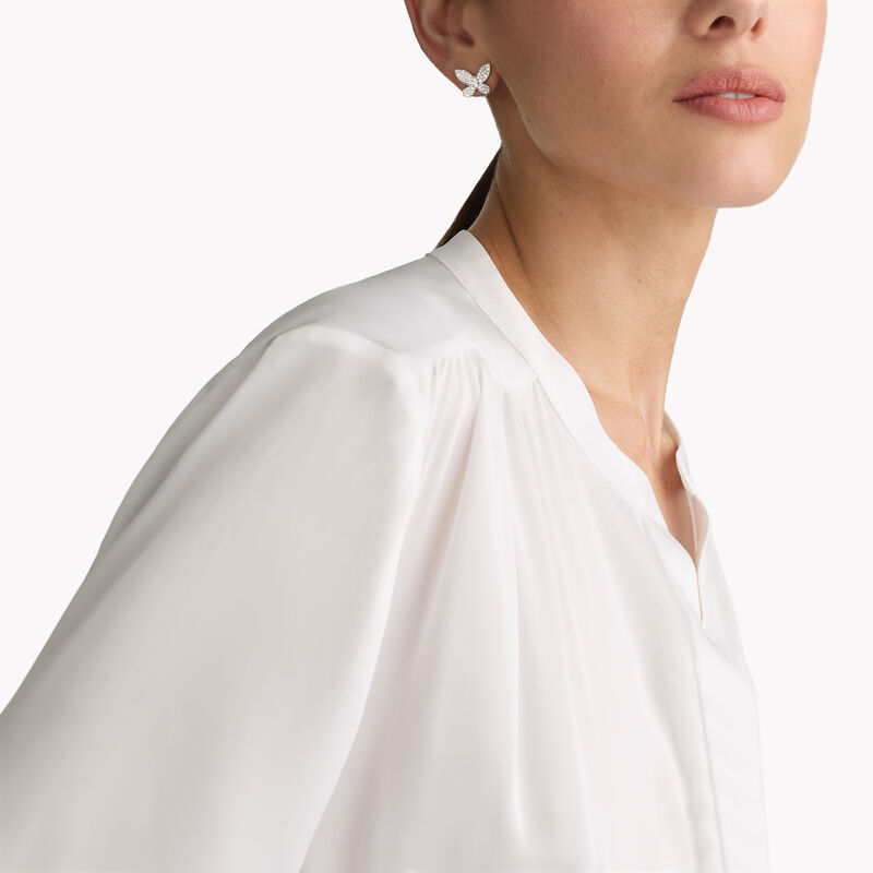 Pavé Butterfly Diamond Small Stud Earrings, White Gold - Graff