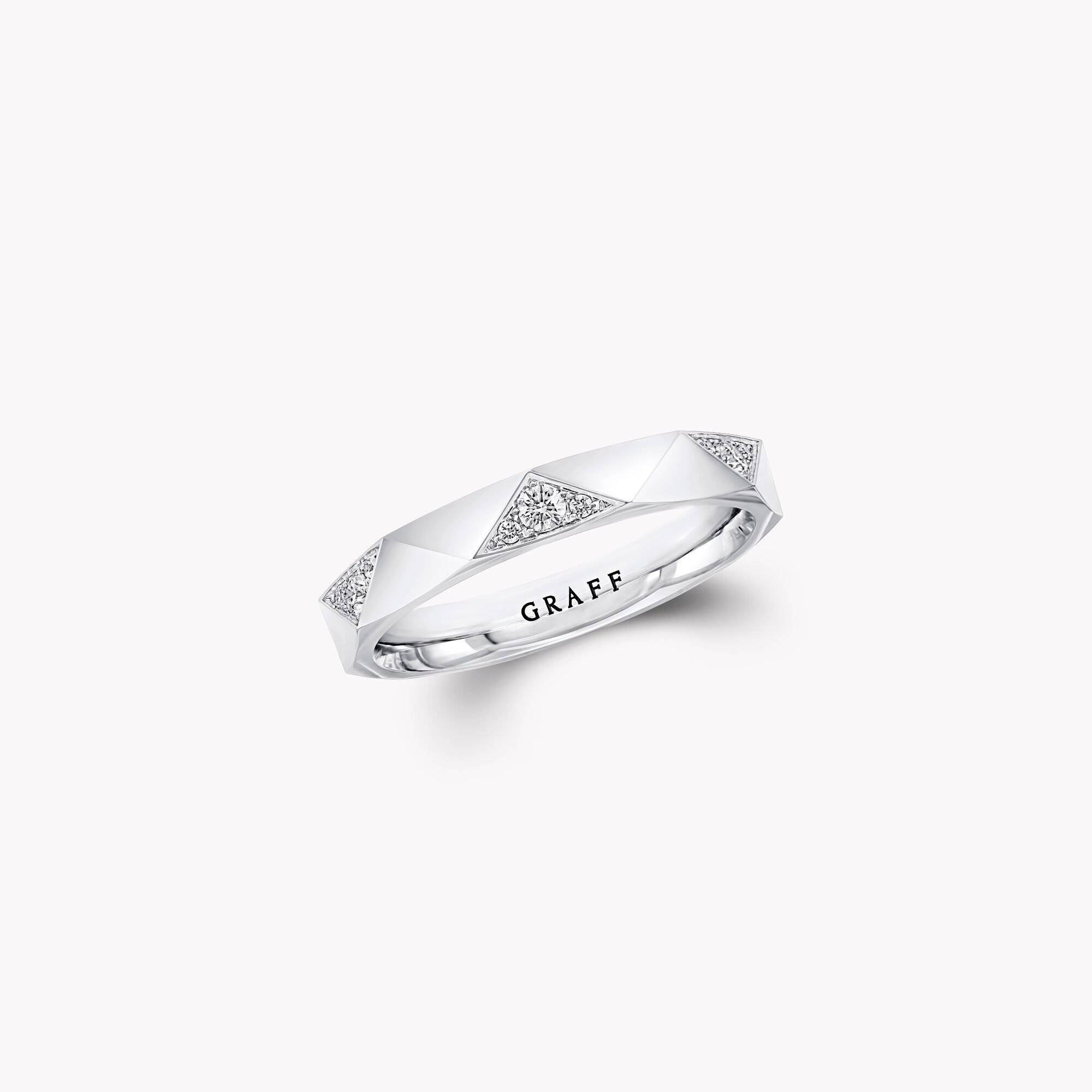 Laurence Graff Signature Faceted Diamond Wedding Band, - Graff