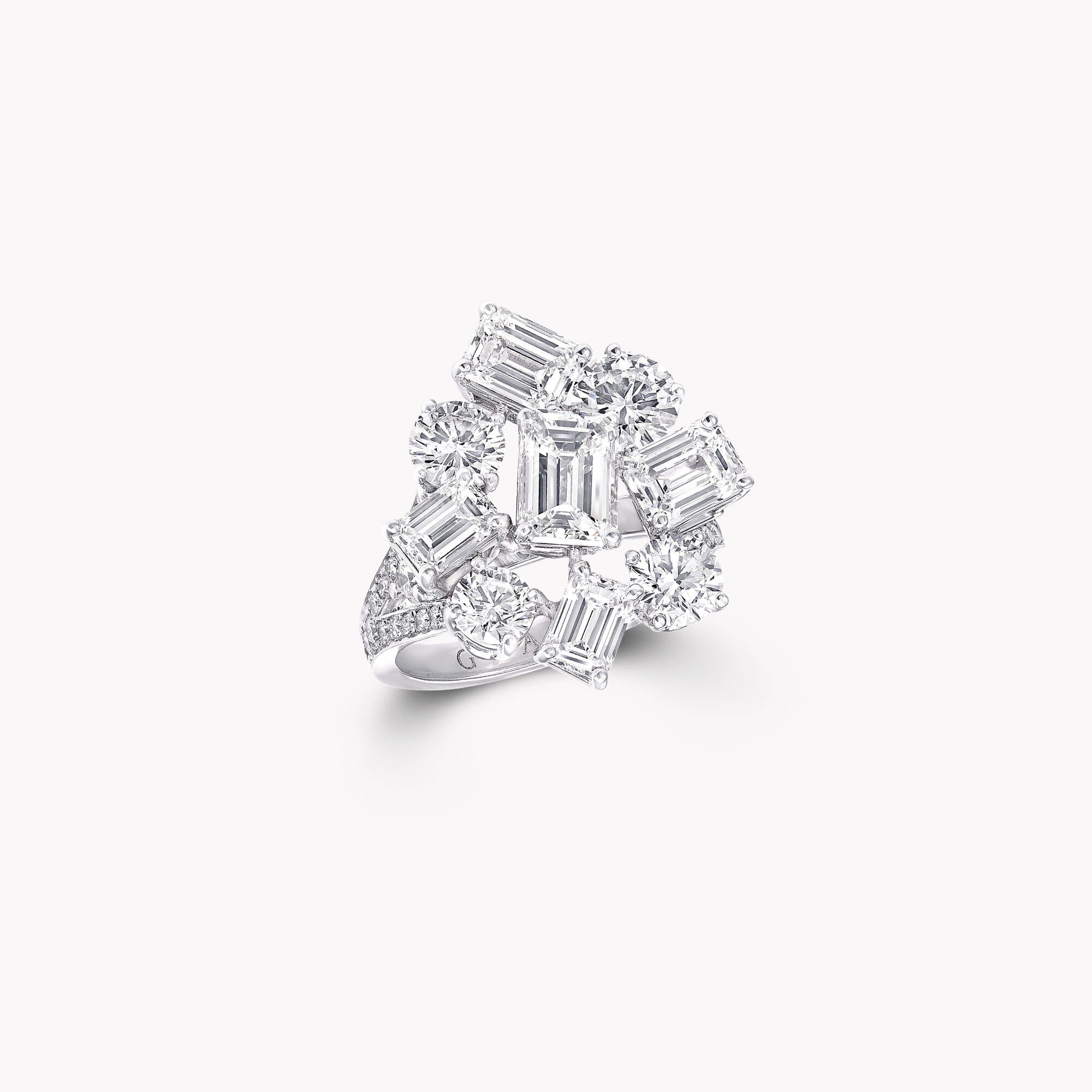 Multi Shape Diamond Ring, PLATINUM - Graff