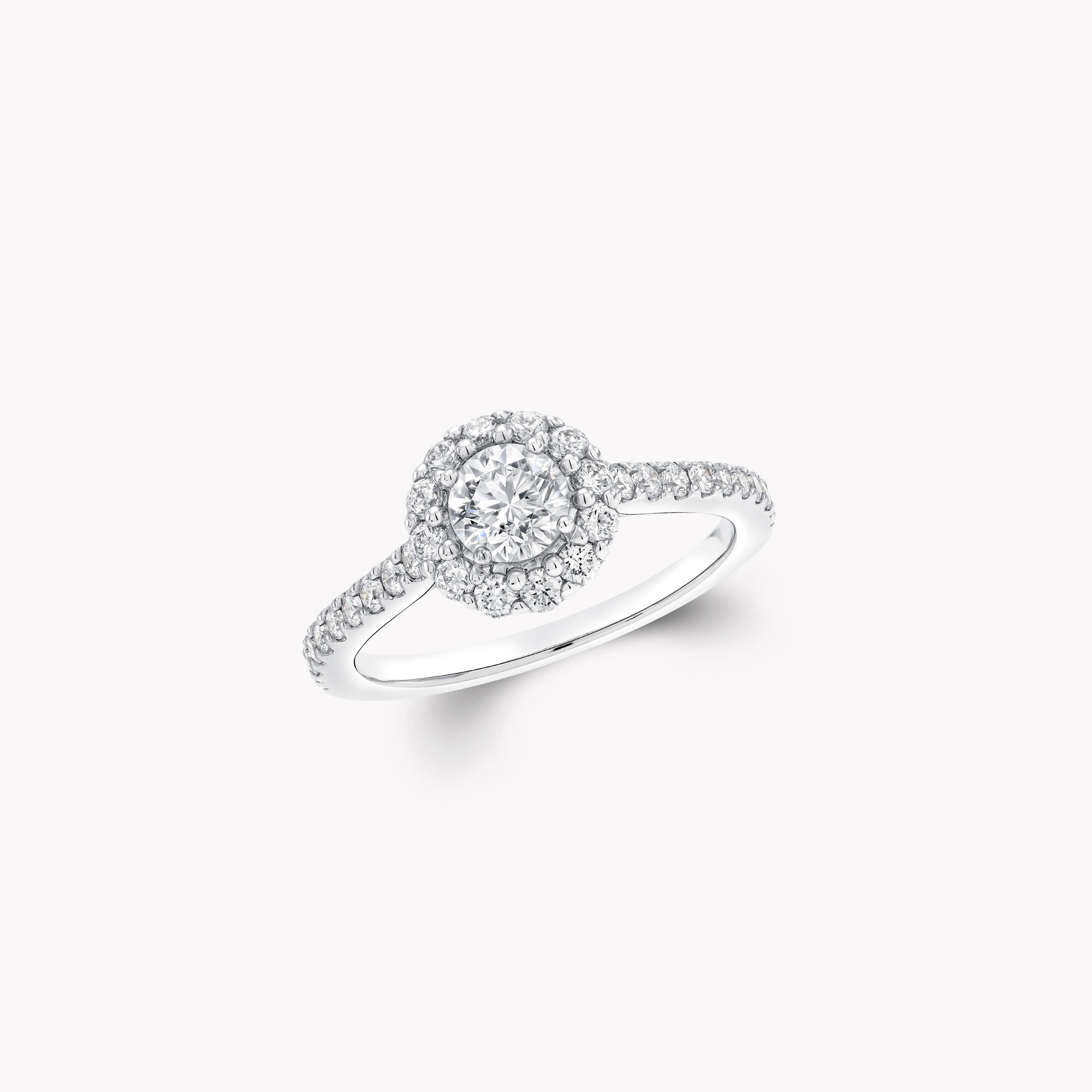 Icon Round Diamond Engagement Ring, - Graff