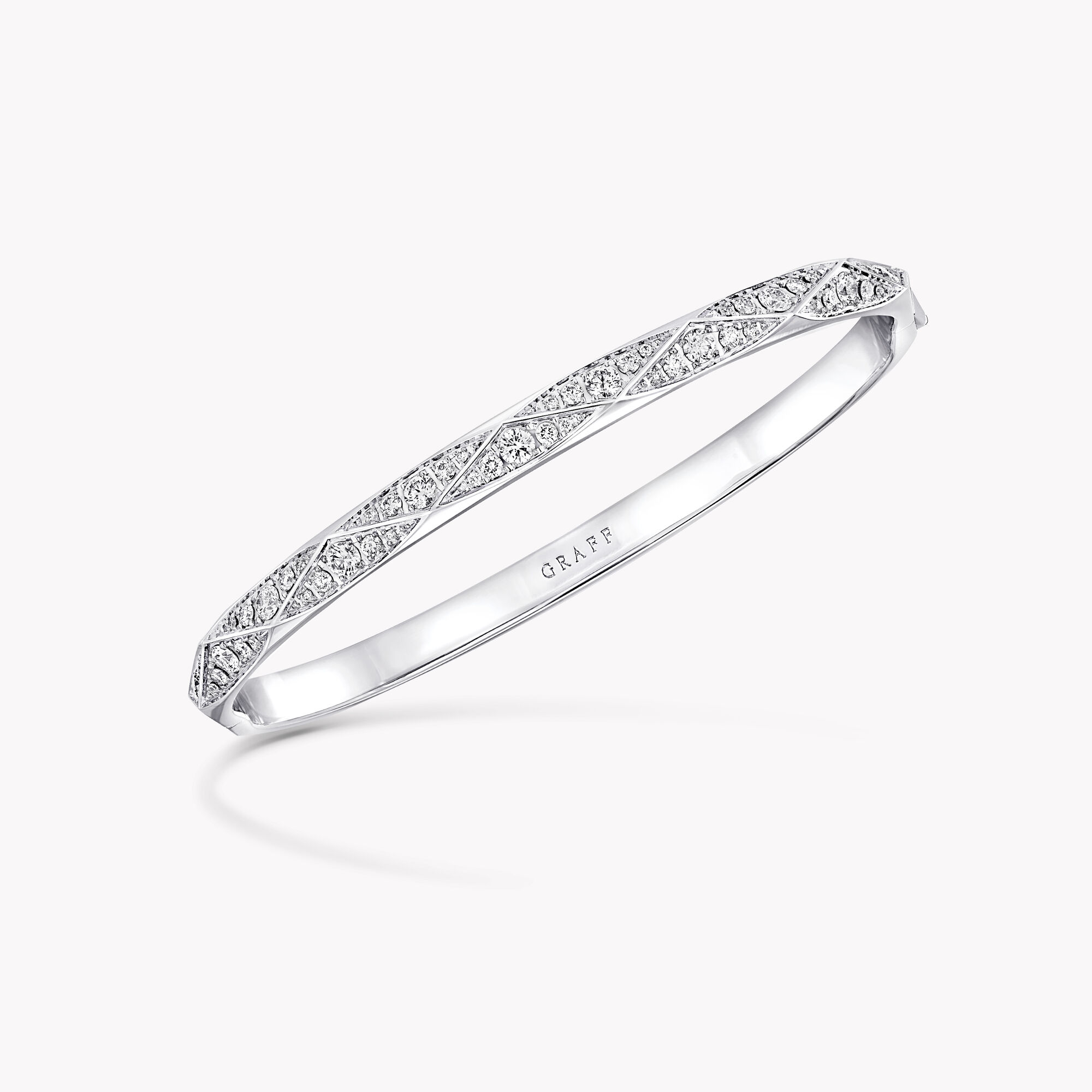 Laurence Graff Signature Pavé Diamond Bangle, WHITE GOLD - Graff