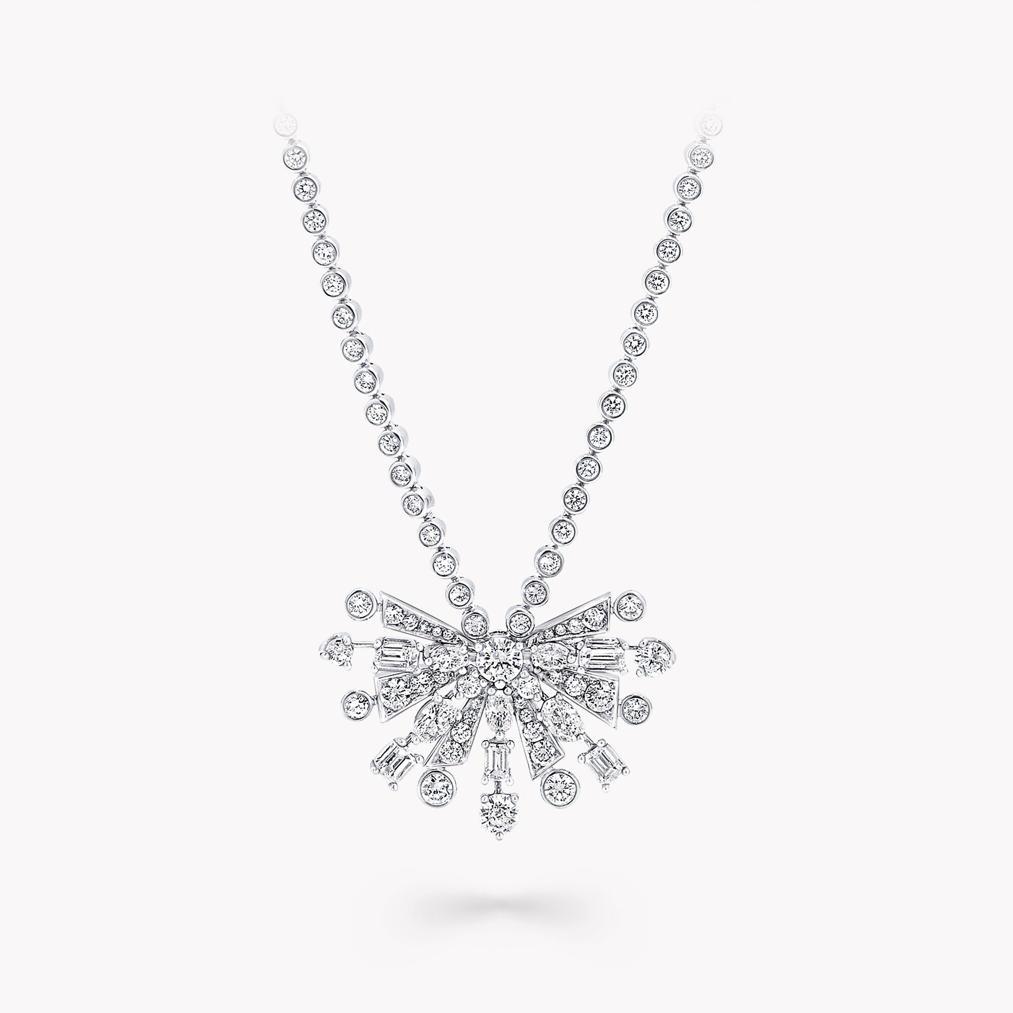 New Dawn Multi-Shape Diamond Chain Pendant
