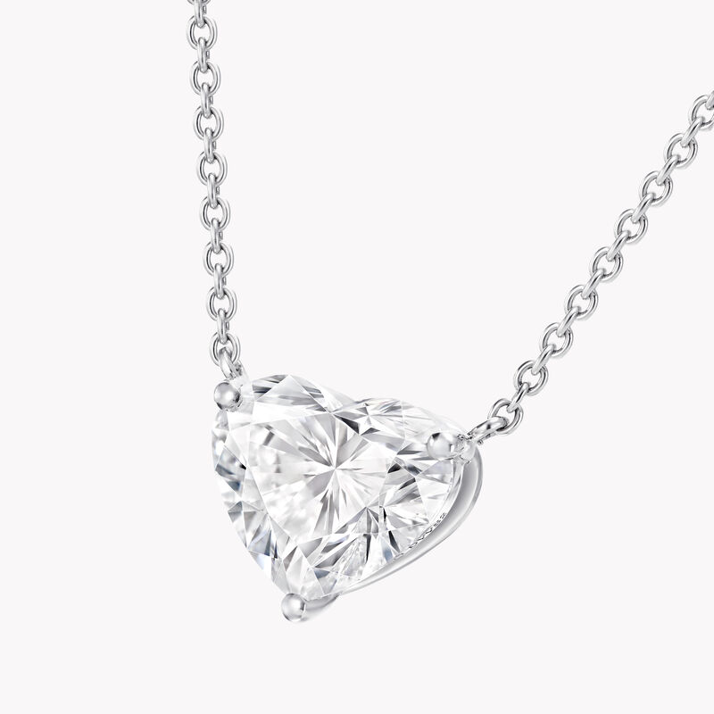 Heart Shape Diamond Pendant, Platinum - Graff
