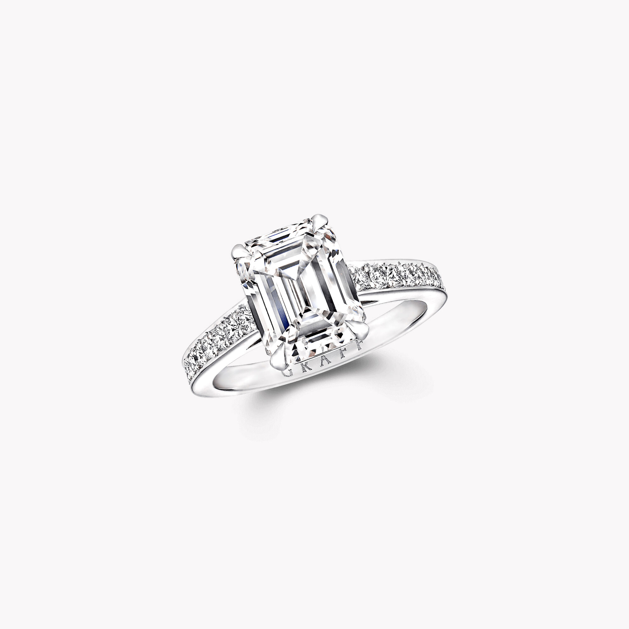 Promise Round Diamond Engagement Ring, Pear Shape Side Stone | Graff