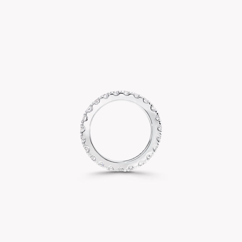 Castle Set Round Diamond Wedding Band, Platinum - Graff