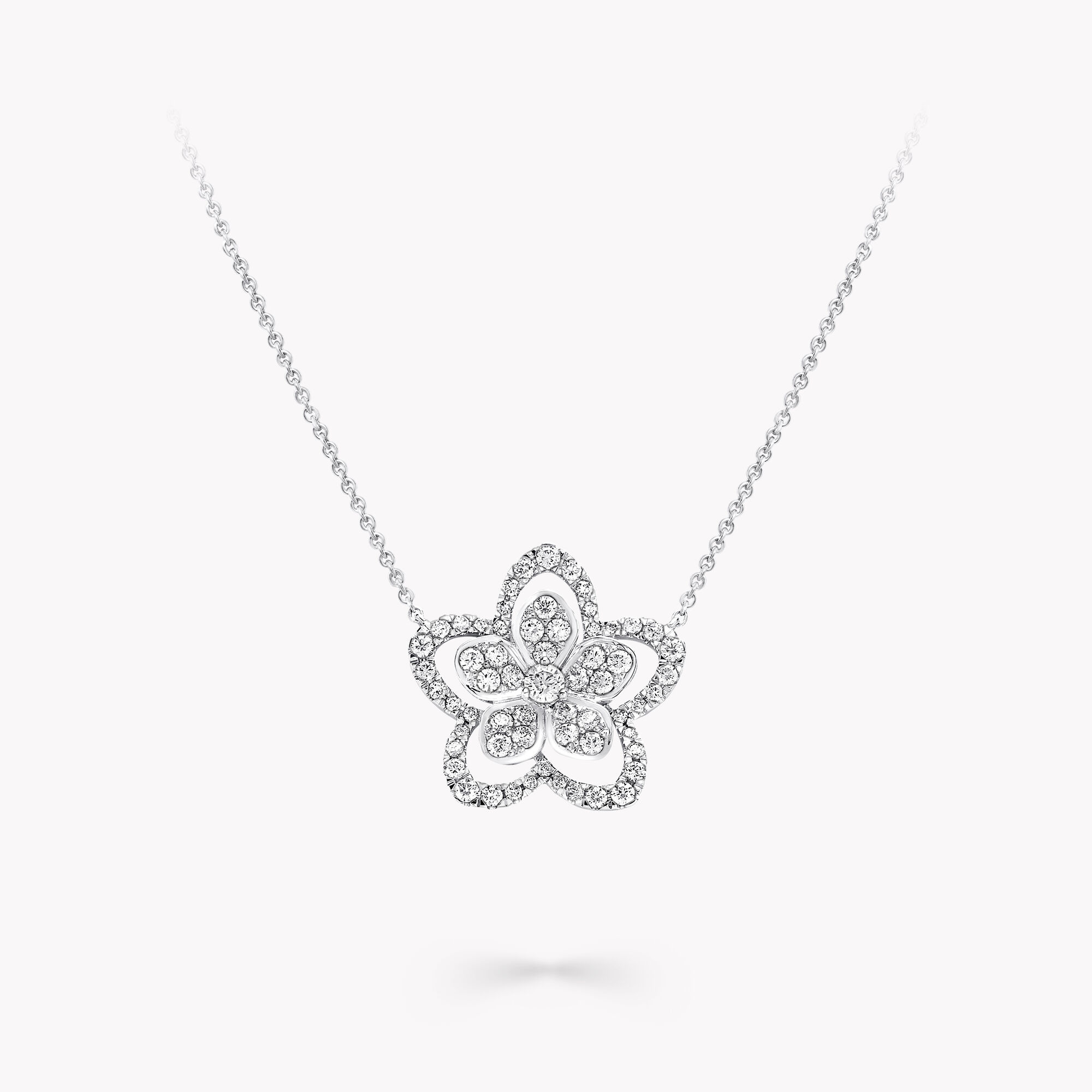 Wild Flower large diamond pendant, Diamond | Graff