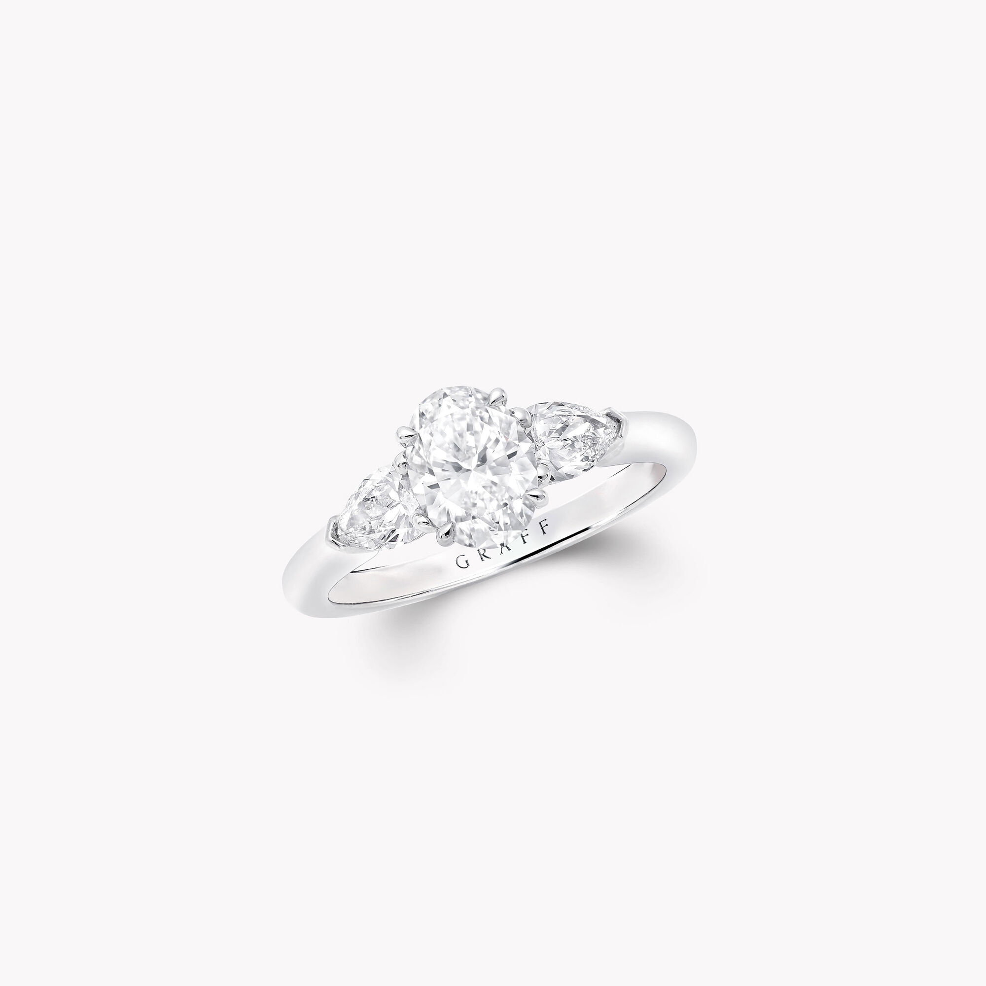 Promise Oval Diamond Engagement Ring, Platinum - Graff