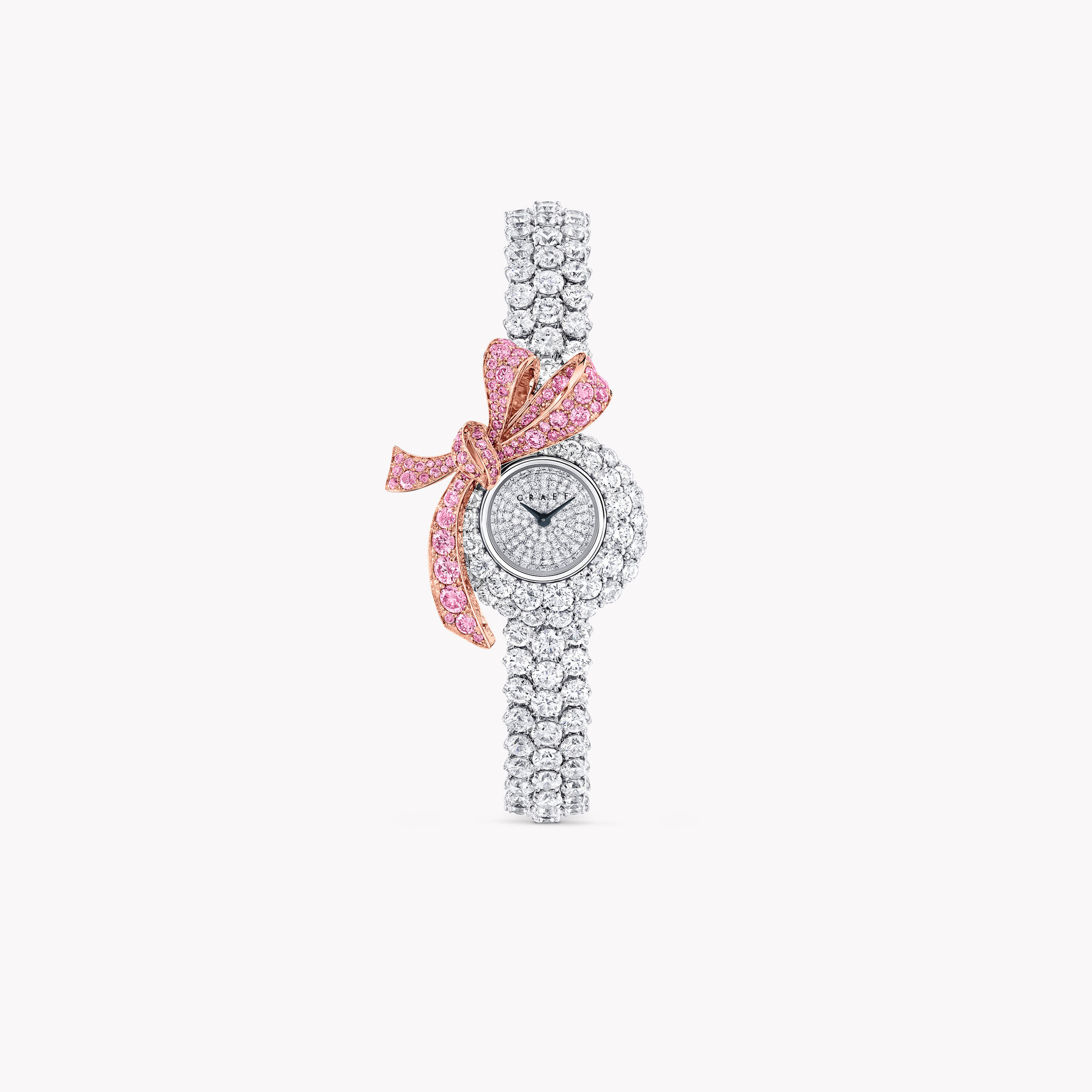 Tilda's Bow Diamond Watch, diamond dial, white gold - Graff
