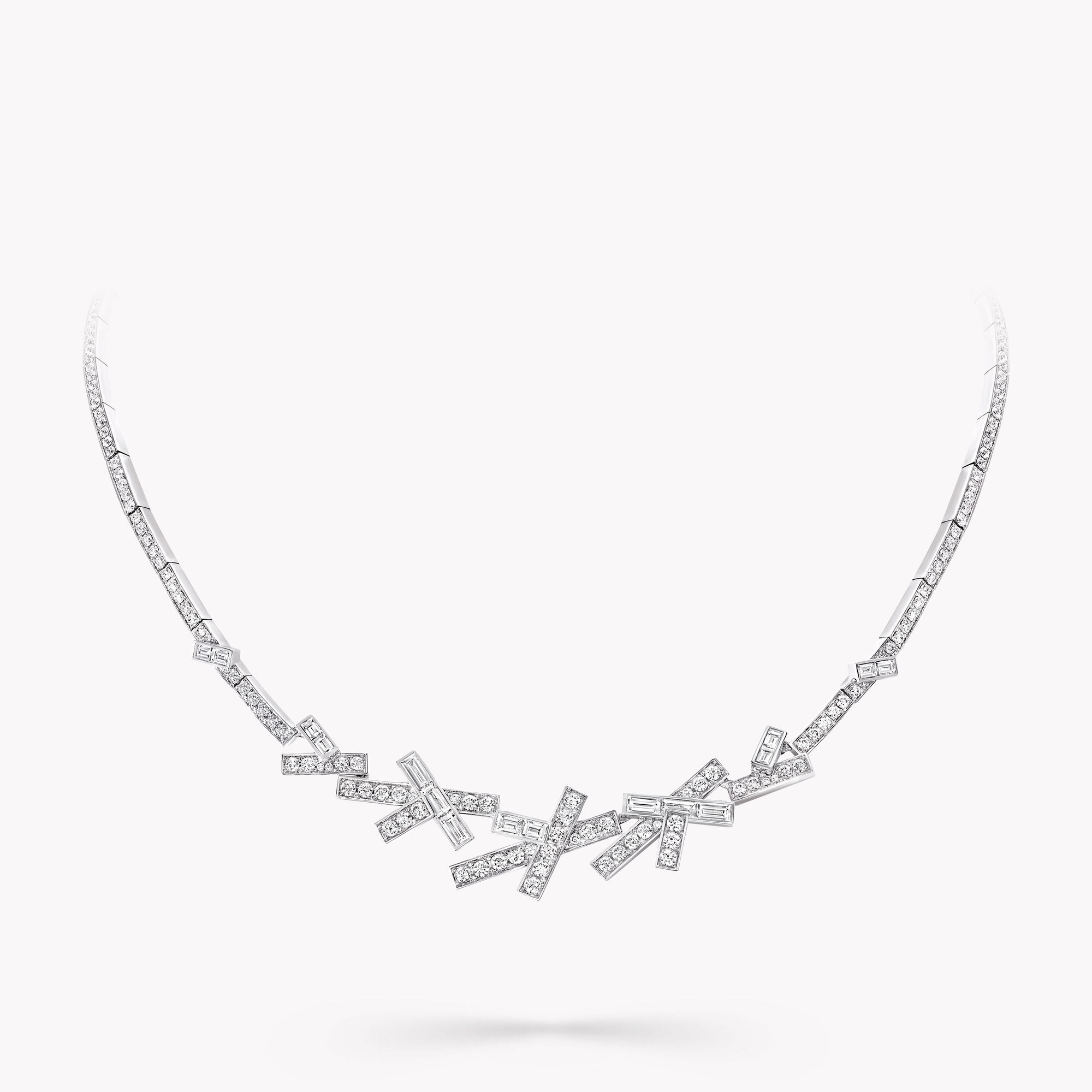 Threads Diamond Necklace, White Gold - Graff