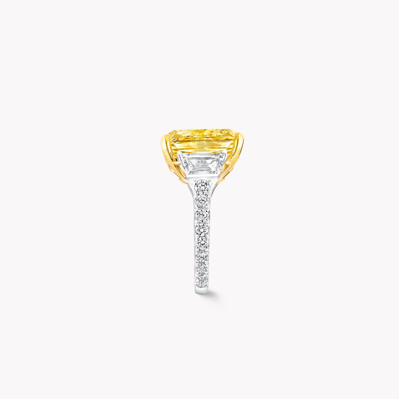 Radiant Cut Yellow Diamond Ring, - Graff