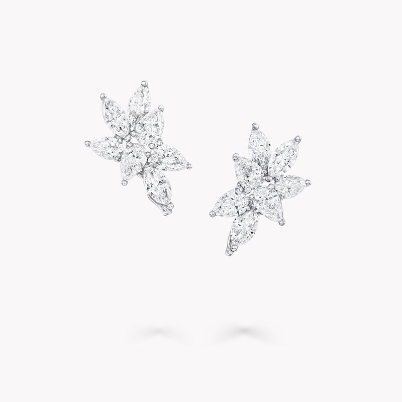 Multi-shape Diamond Stud Earrings