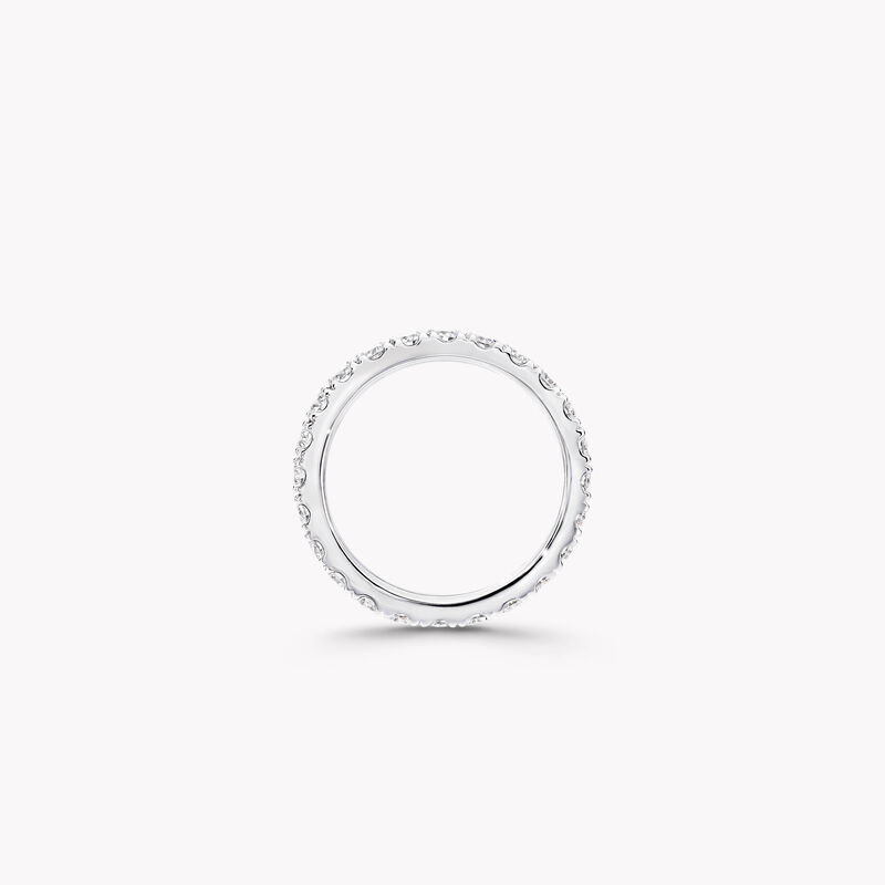 Castle Set Round Diamond Wedding Band, Platinum - Graff