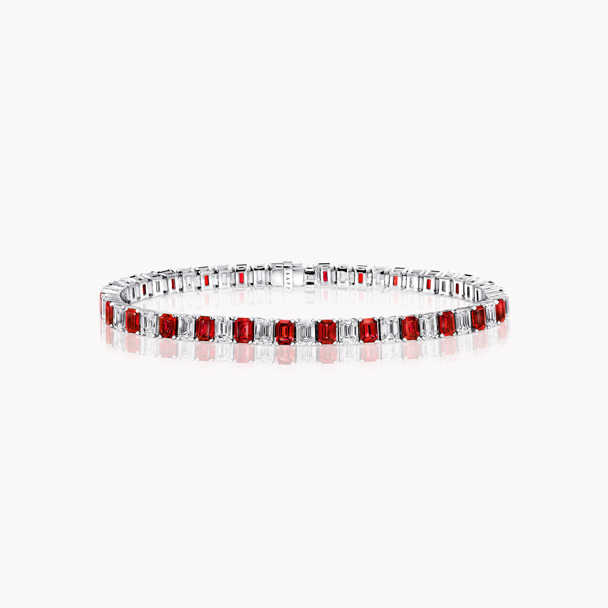 rough cut ruby bracelet