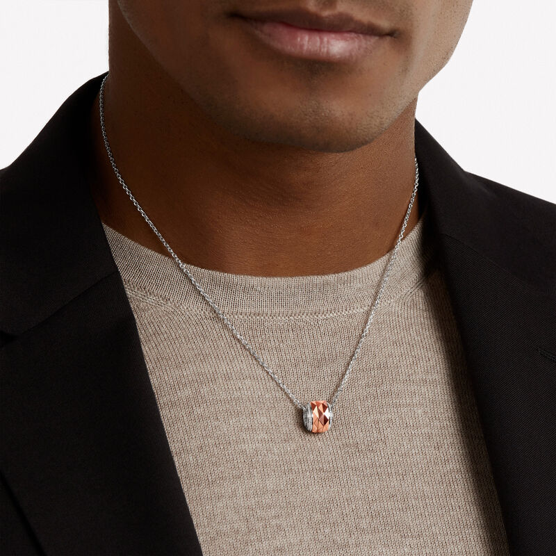 Laurence Graff Signature Spinning Diamond Pendant, Rose & White Gold ...