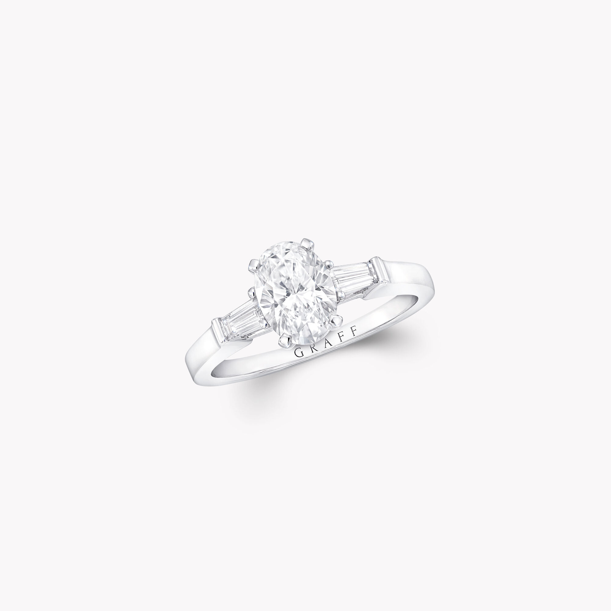 Promise Oval Diamond Engagement Ring, Platinum - Graff