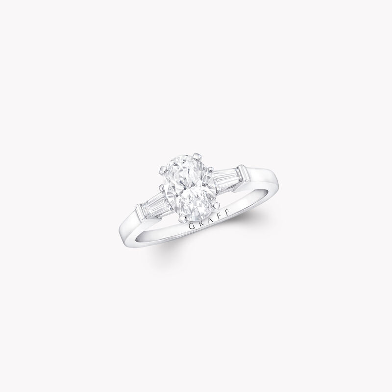 Promise Oval Diamond Engagement Ring, Platinum - Graff