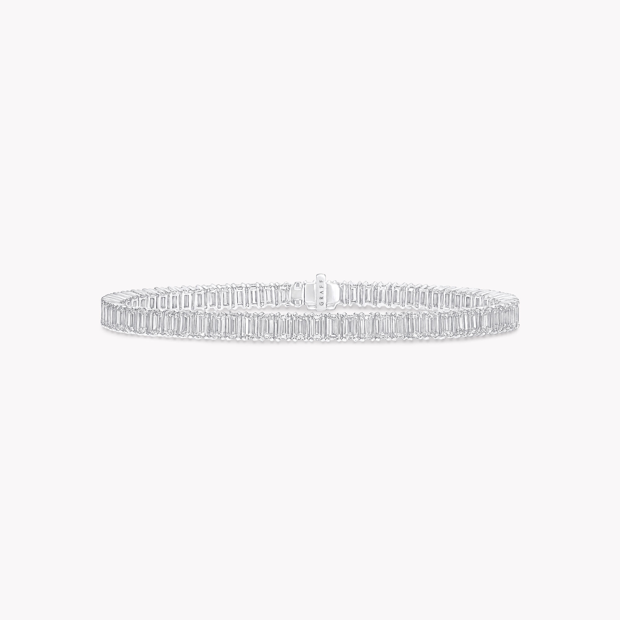 Emerald Cut Diamond Line Bracelet, - Graff