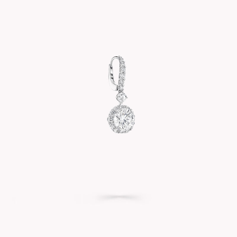 Icon Round Diamond Earrings, White Gold - Graff