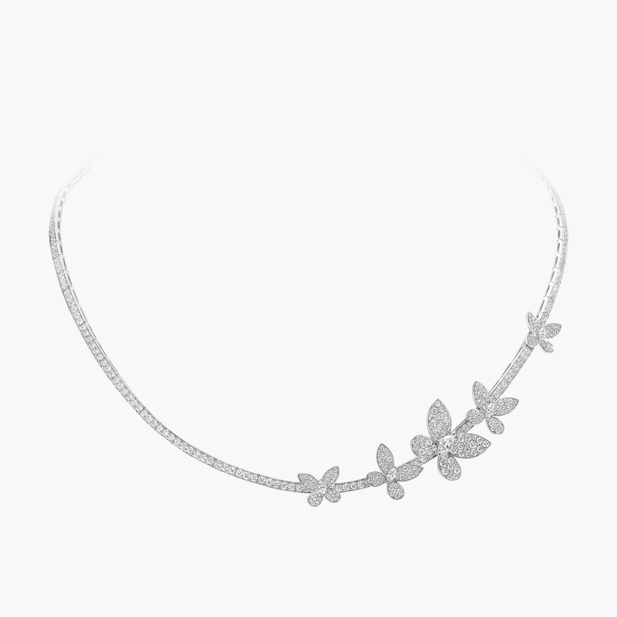 Pavé Butterfly Abstract Diamond Necklace, - Graff