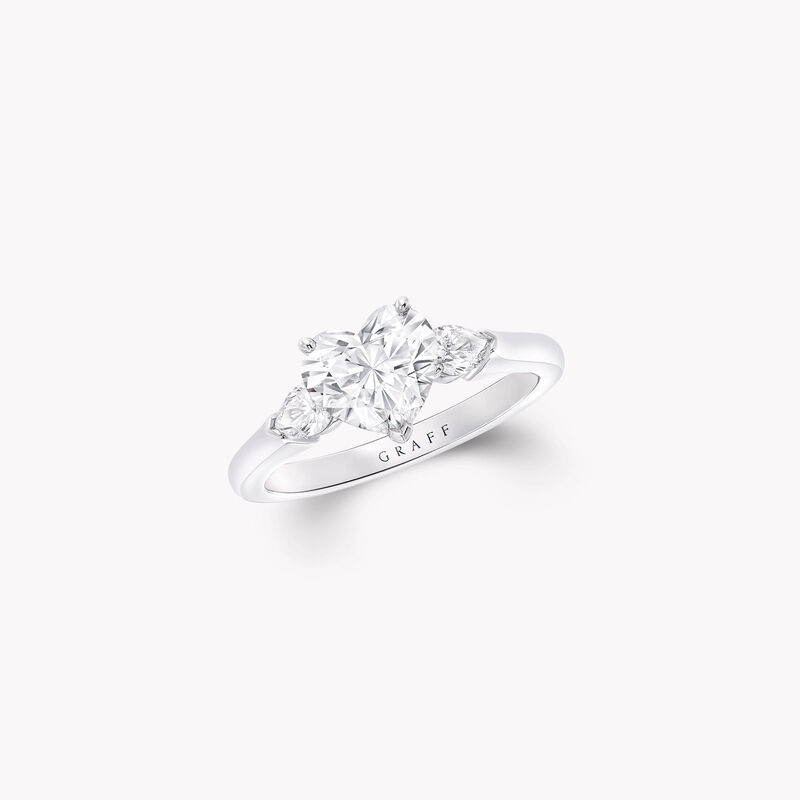 Promise Heart Shape Diamond Engagement Ring, Platinum - Graff