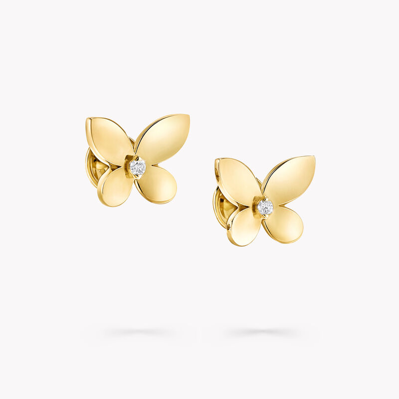 Mini Butterfly Stud Earrings, yellow gold - Graff