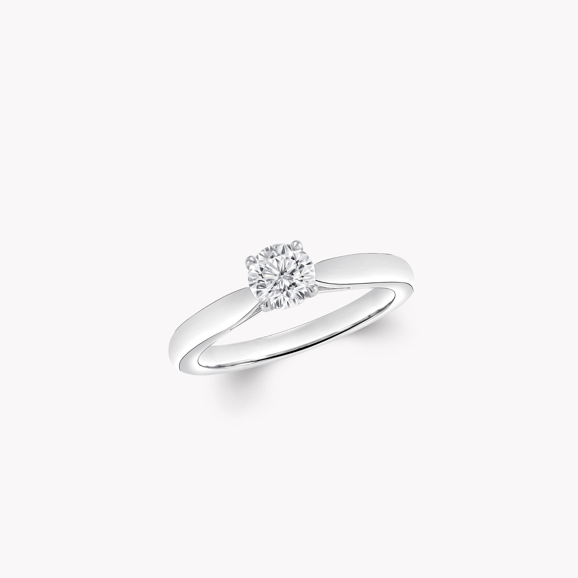 Paragon Round Diamond Engagement Ring, Platinum - Graff